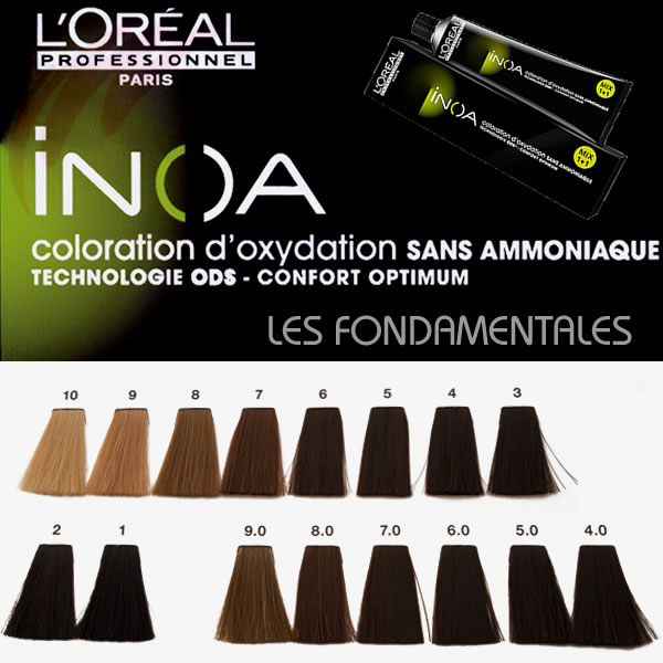 INOA ,coloration sans ammoniaque bases naturelles