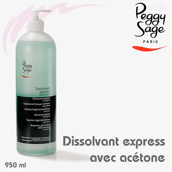 Dissolvant express avec acétone 950 ml Peggy Sage